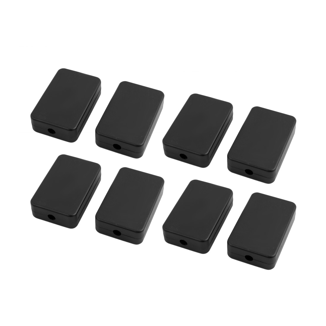 8 Pcs Rectangular Black Plastic Electric Case Junction Box 55mm x 35mm ...