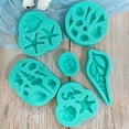 YIEMEEN DIY Fondant Moulds Clay Molds Soap Mould DIY Marine Life Series ...