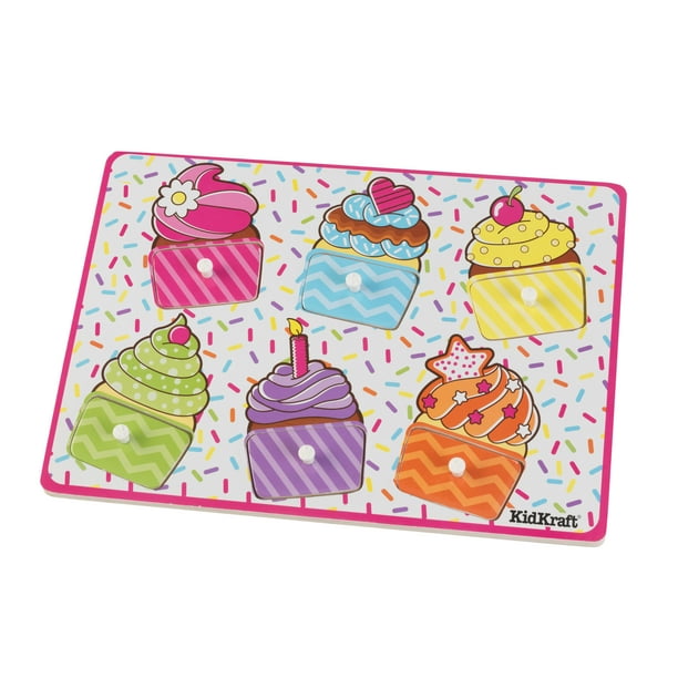 KidKraft Mix n Match Cupcakes Wooden Puzzle - Walmart.com