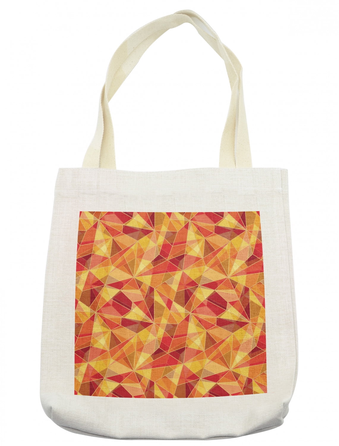 Abstract Tote Bag, Mosaic Pattern with Fractal Triangle Geometric ...