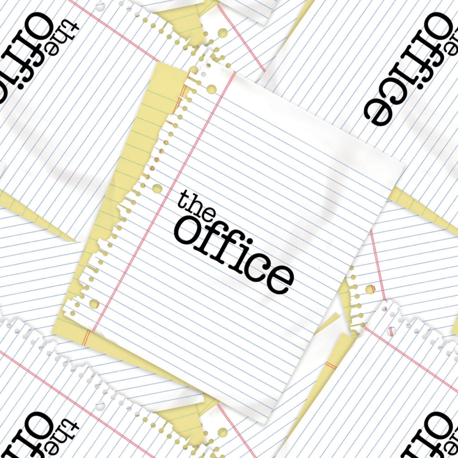 NBC The Office Scrap Paper White 100% Cotton Fabric by The Yard ...