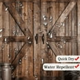 Rustic Barn Door Shower Curtain Set for Bathroom, Farmhouse Arts ...
