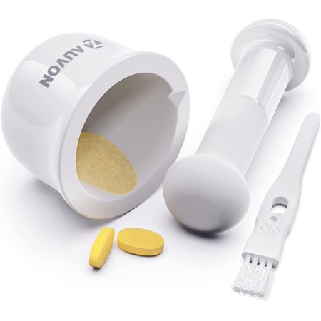 Mini Pill Crusher (Easy to Clean, Easy to Use), 2nd Gen Porcelain ...