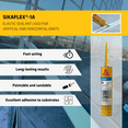 Sikaflex-1a self-leveling concrete sealant - Limestone - Use in green ...