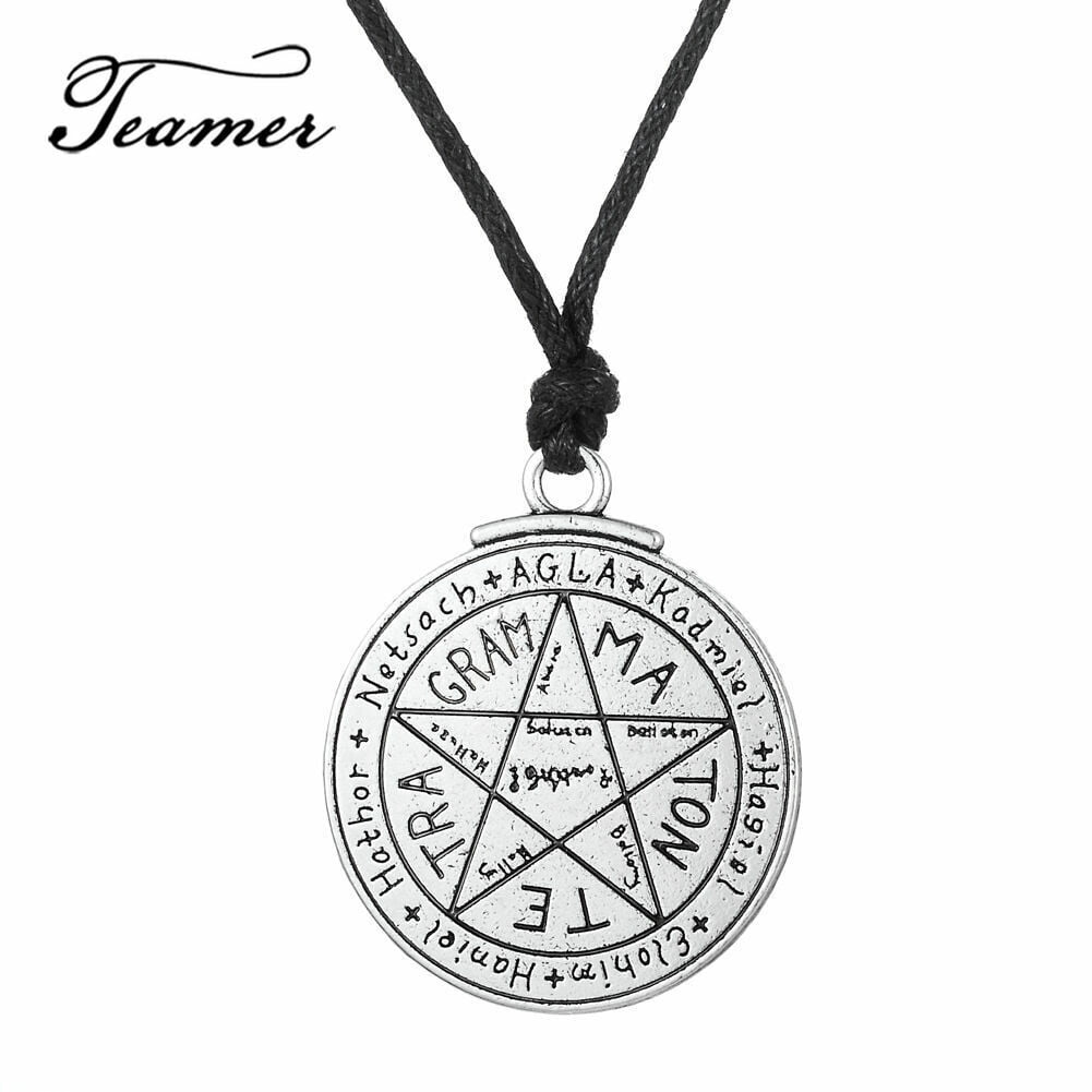 TEAMER Wiccan Talisman Love Tetragrammaton Seal of Solomon Pentacle ...