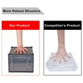 Waytrim Set Of 8 Stackable Clear Plastic Shoe Boxes Foldable