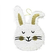 20" Tall White Cross Piñata with Gold Chalice Accents for Baptism or ...