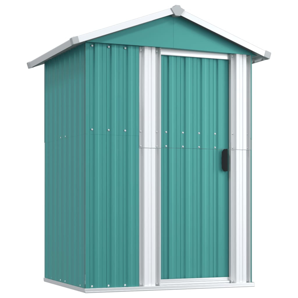 Click here for Vidaxl Garden Shed Green 126x97.5x177 Cm Galvanise... prices