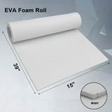 EVA Cosplay Foam Sheets - 4mm Thick White 14" x 39" Craft Foam Sheets ...