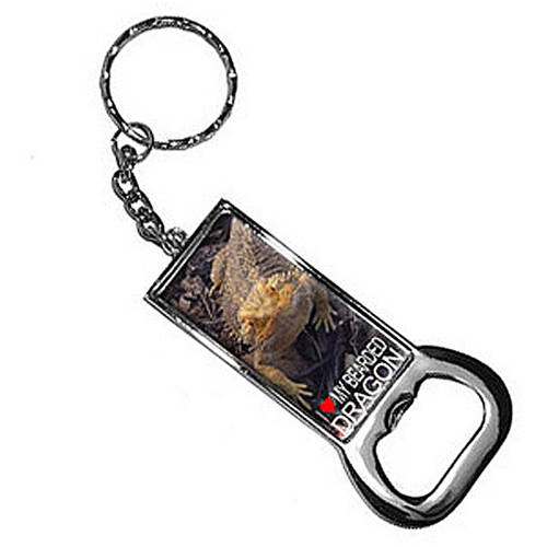 I Love Heart My Bearded Dragon Beardie Lizard Reptile Keychain Key ...