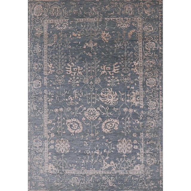 Ahgly Company Indoor Rectangle Mid-Century Modern Dark Gray Oriental ...