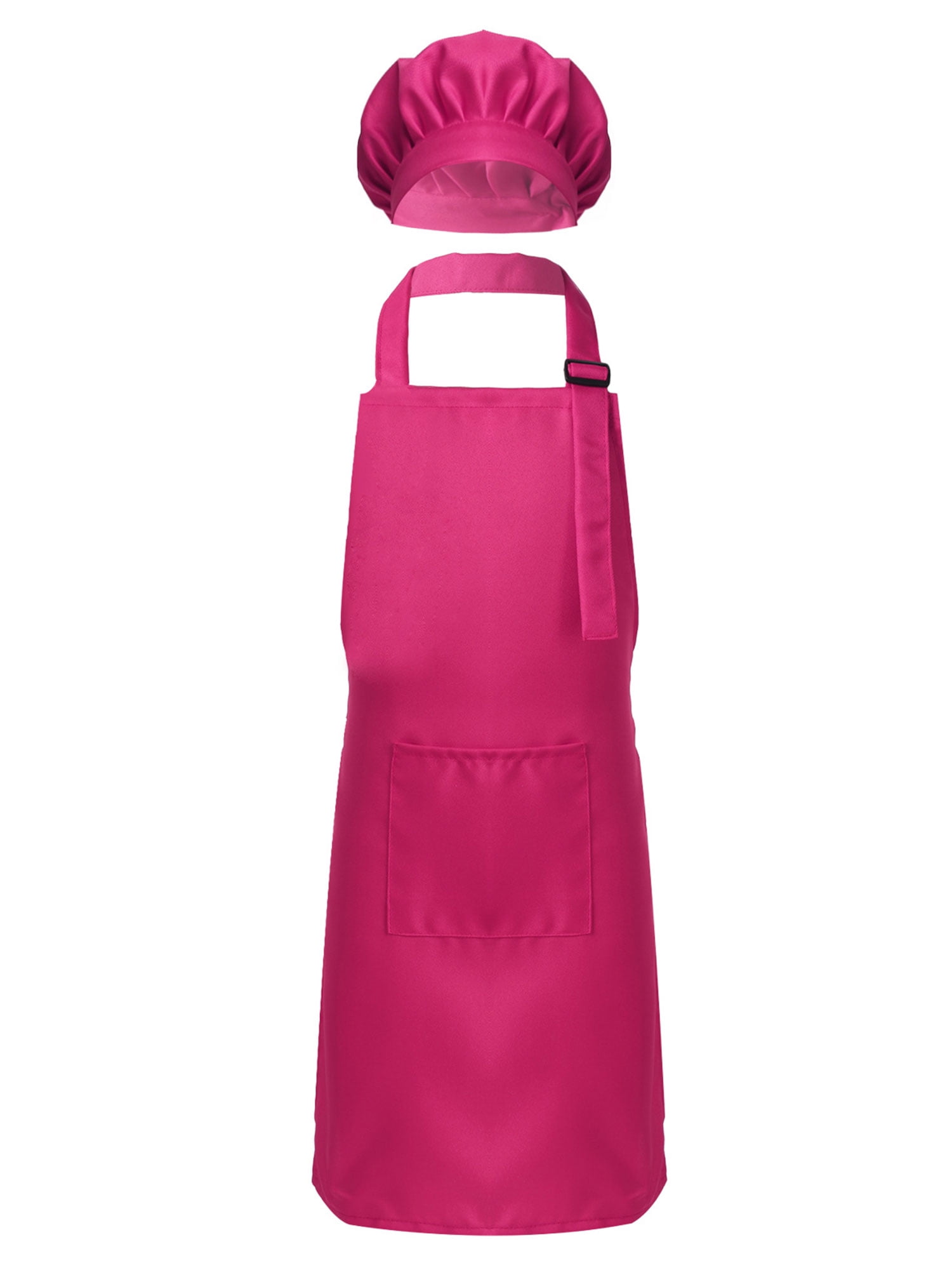 iEFiEL Unisex Kids Boys Girls Adjustable Apron and Chef Hat Set for ...