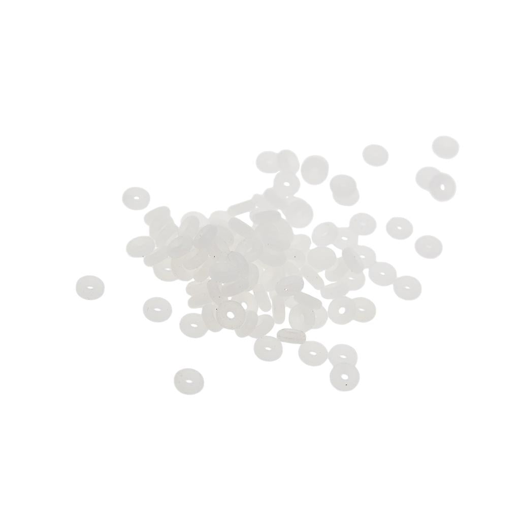 Click here for Tnarru 100 Silicone Rubber Stoppers Bead Charms Br... prices