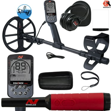 "Minelab EQUINOX 900 Multi-IQ Metal Detector with 6"", 11"", 15"" Coils" - Walmart.com