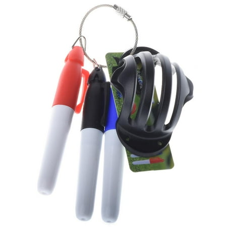 Golf Ball Triple Track 3 Line Marker Stencil +3 Pen Golf Ball Line ...