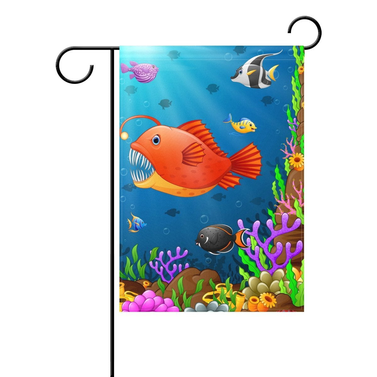 POPCreation Underwater World Fish Coral Reef Garden Flag Summer Sea ...