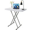 ZENSTYLE Lightweight & Compact Foldable Square Table - 3 feet Portable ...
