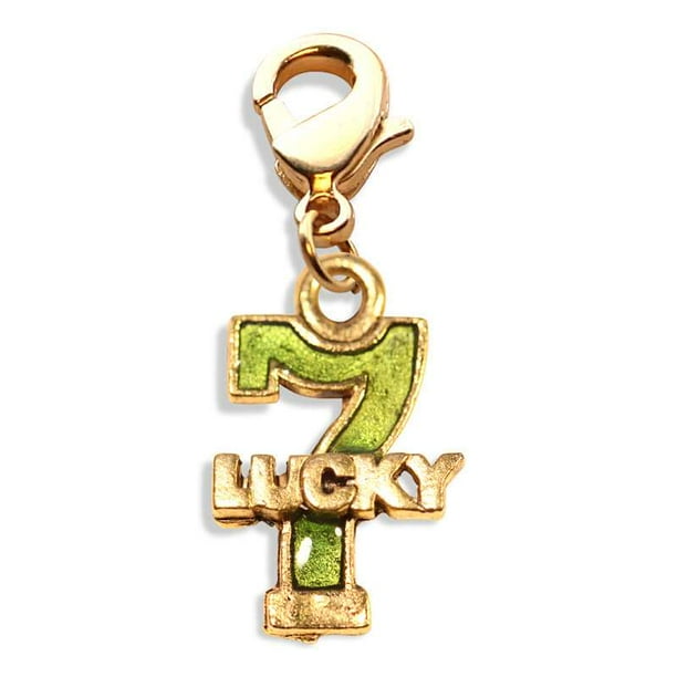 Lucky 7 Charm Dangle in Gold - Walmart.com