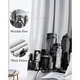 Black Grey Landmarks Blackout Curtains for Bedroom Living Room ...