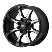 20x10 Moto Metal MO978 RAZOR Satin Black Machined Red Tint Wheel 5x5.5 ...