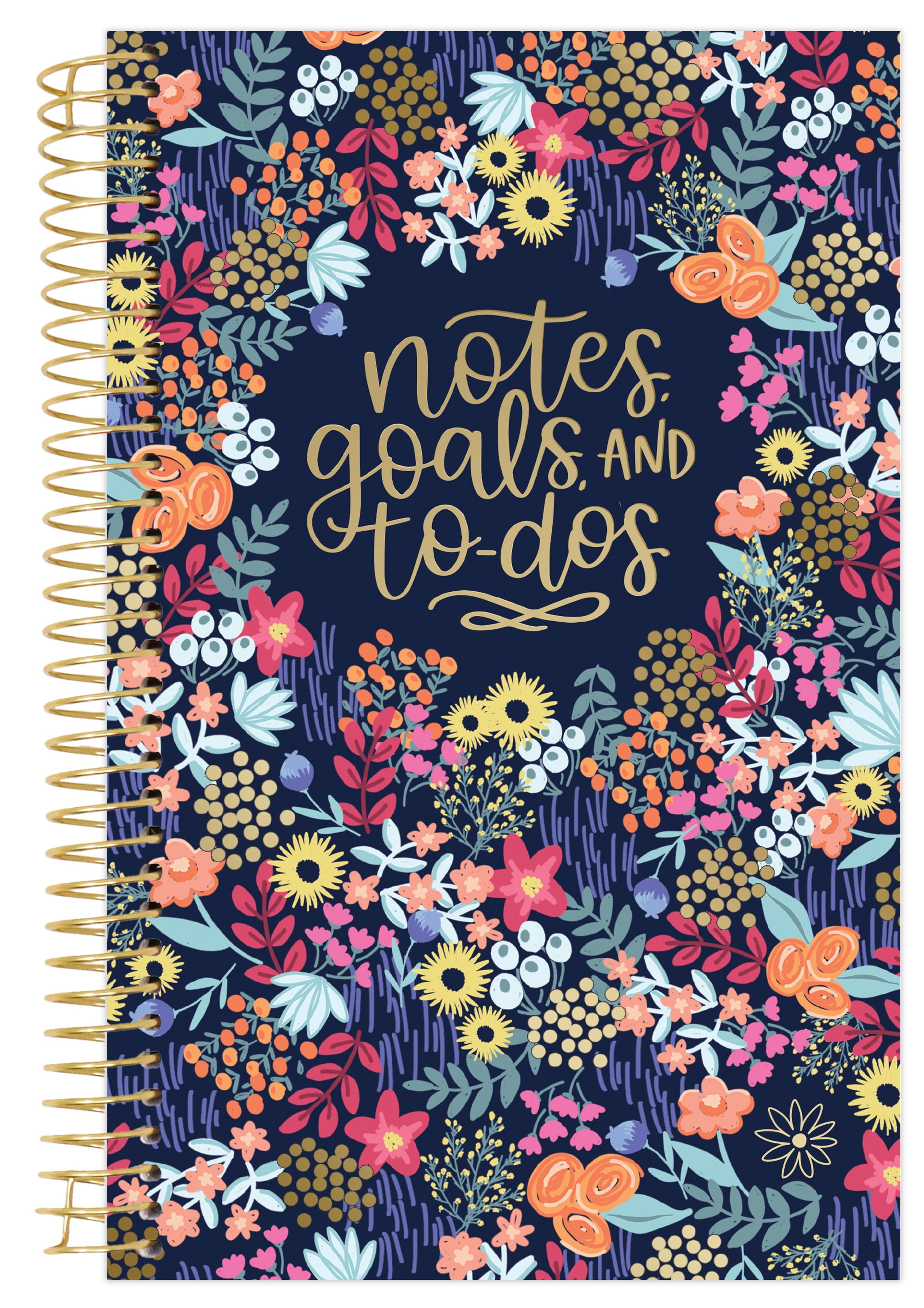 bloom daily planners Floral Dots Bound To-Do Book, 6" x 8.25" - Walmart.com