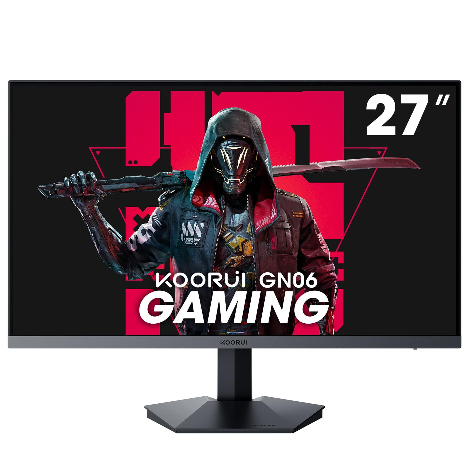 KOORUI Monitor, 27" Gaming Monitor, 165Hz, IPS, FHD 1920 x 1080 1ms ...