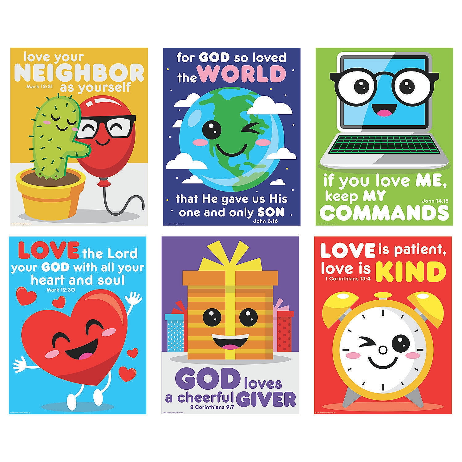 God'S Love Poster Set - Educational - 6 Pieces - Walmart.com
