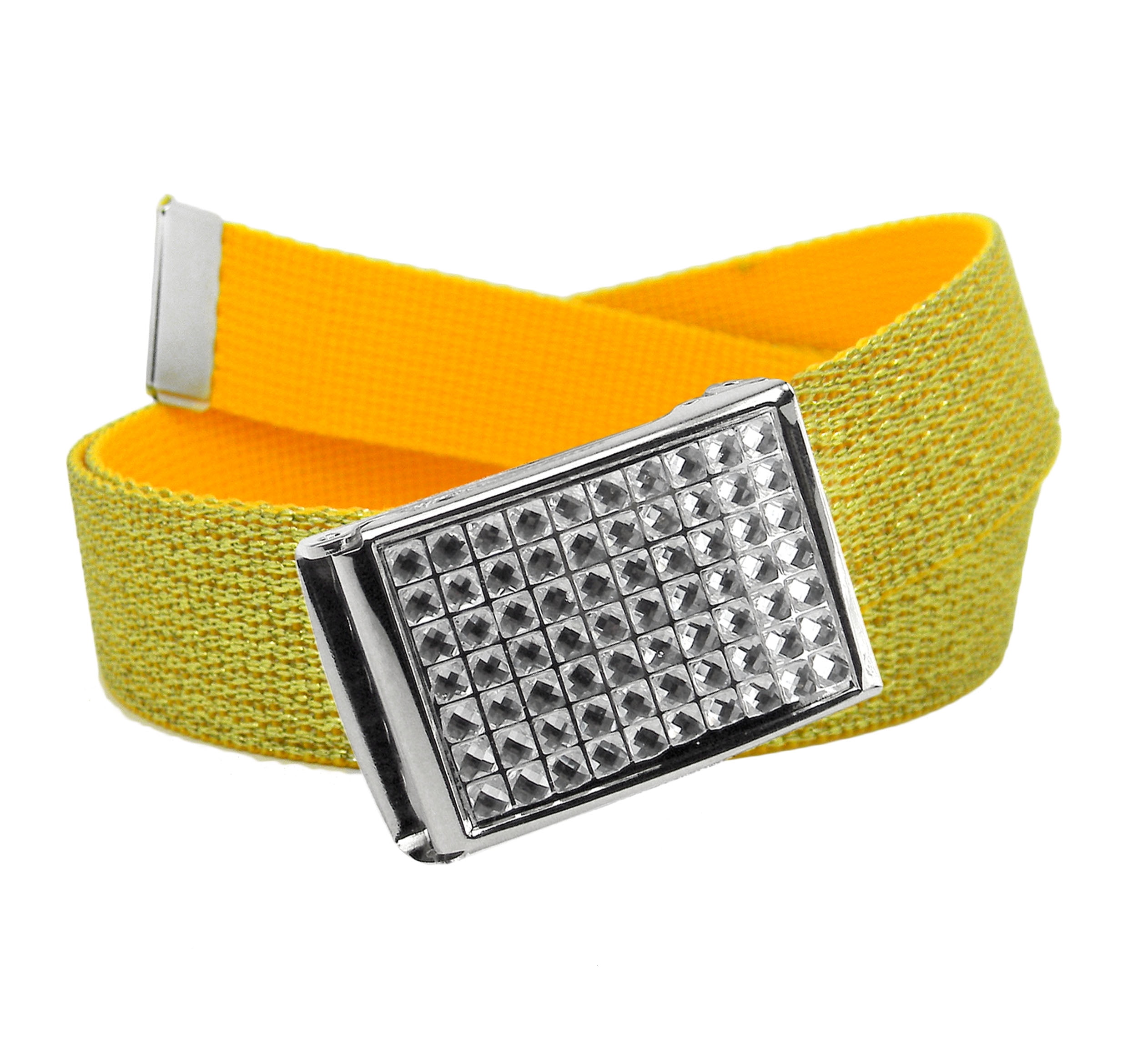 Girls School Uniform Belt Sparkly Crystal Easy Clamp Buckle with Canvas ...