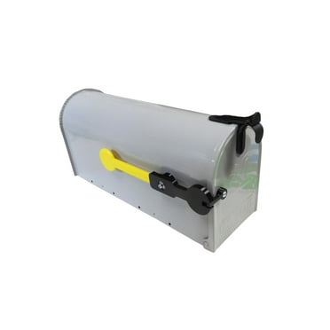 Mail Time Yellow Mailbox Alert Signal Flag with Door for Long Driveways ...