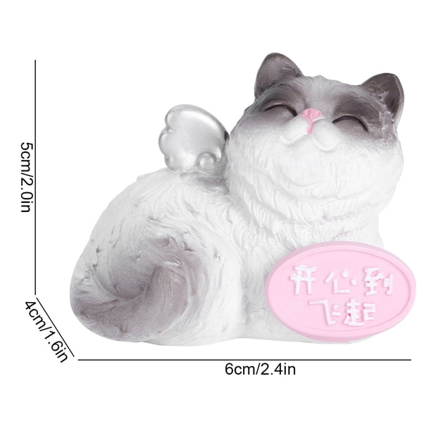 Modelo de gato, mini simulación de gato de dibujos animados Adorno de ...
