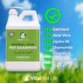 Vital Pet Life Oatmeal & Aloe Dog Shampoo with Chamomile & Jojoba Oil ...