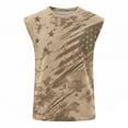 4th of July Tank Top Men, Patriotic American Flag USA Sleeveless Shirt ...