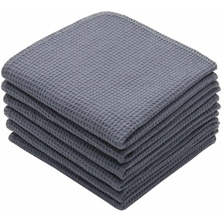 Cotton Dish Cloths Cleaning Rags, Classic Waffle Weave Rags, Multi ...