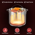 Hidpriva 60QT Aluminum Crawfish Boiler Kit w/ 110,000BTU Propane Burner ...