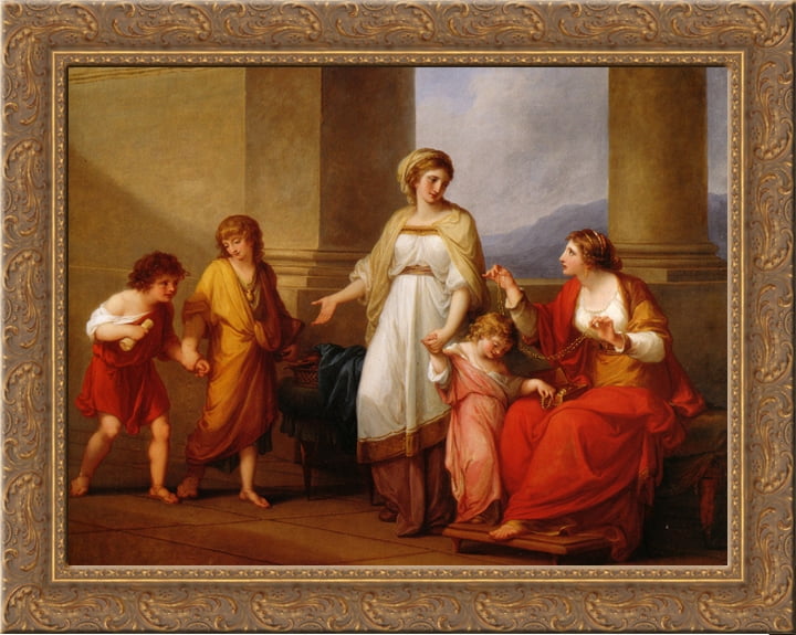 Cornelia Africana 24x20 Gold Ornate Wood Framed Canvas Art by Angelica ...