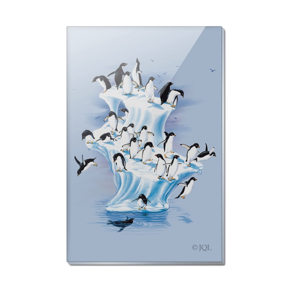 Emperor Penguin Iceberg Antarctic Rectangle Acrylic Fridge Refrigerator ...