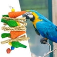 Wharick Bird Chew Toys, Parakeet Natural Wood Toys Parrot Hanging Cage ...