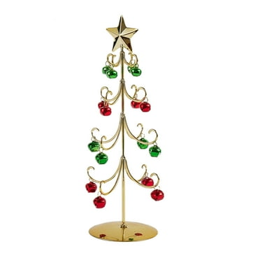 TERGAYEE Tabletop Metal Mini Christmas Tree, Wrought Iron Ornament ...
