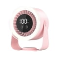 USB Charging Desktop Fan, Digital Display 10-Speed Cold Air, Built-in ...