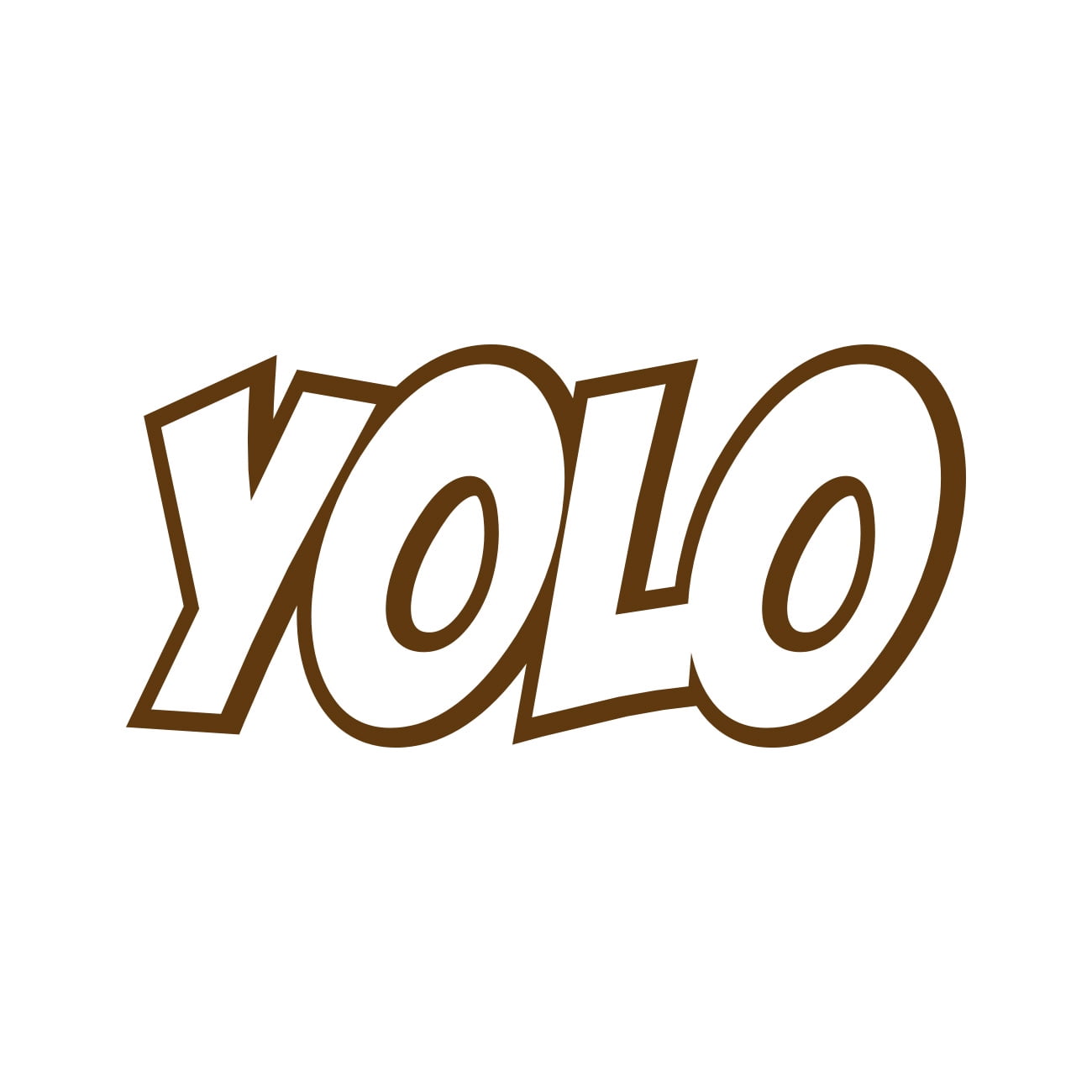 Yolo Sticker Decal Die Cut - Self Adhesive Vinyl - Weatherproof - Made ...