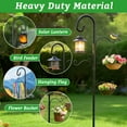Shepherds Hooks for Outdoor, 92 Inch Heavy Duty Bird Feeder Pole ...