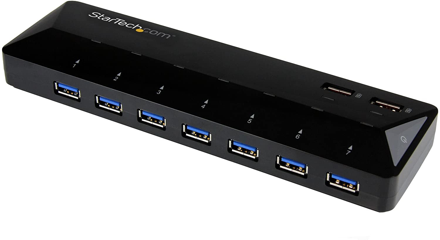 StarTech 9 Port USB 3.0 Hub - 7 x USB-A, 2 x USB-A Fast Charge Ports ...