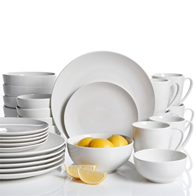 Gibson Home Ogalla 30-Piece Dinnerware Set - White - Walmart.com