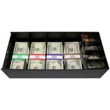 Nadex Coins NCS8-1128 Steel 5-Compartment Currency Tray with Coin Tray ...