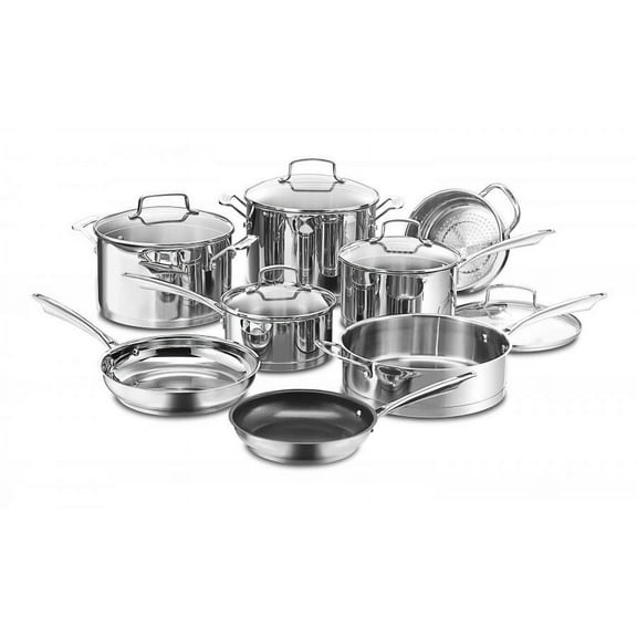 Cuisinart Chef's Classic 11-Piece Induction-Ready Stainless Steel Pot ...