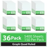 Graph Paper, Loose Leaf Graph Paper, 4 x 4 An Inch Quad Ruled Graph ...