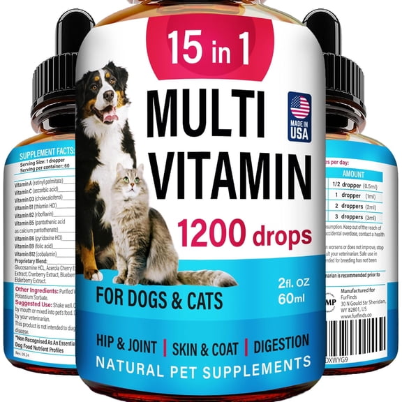 Pet-Tinic Liquid Vitamin and Mineral Supplement for Dogs and Cats, 4 oz ...