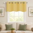 Amay Polyester Grommet Valance Blackout Curtain for Kitchen Windows ...