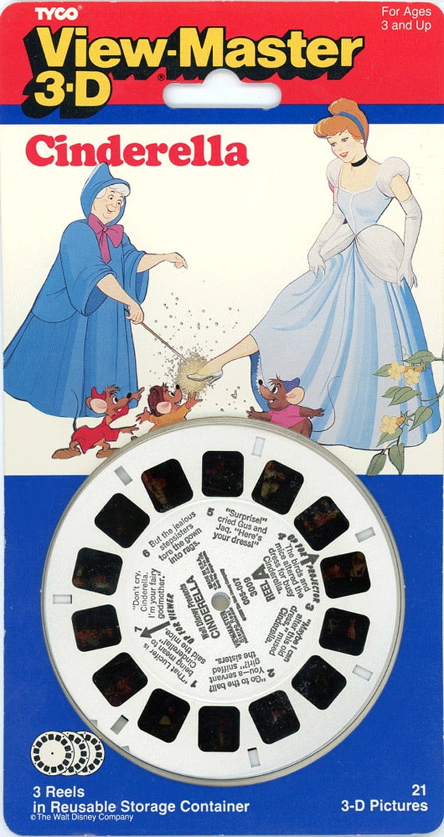 Classic ViewMaster Disney's Cinderella - 3Reels, 21 3D images - Walmart.com