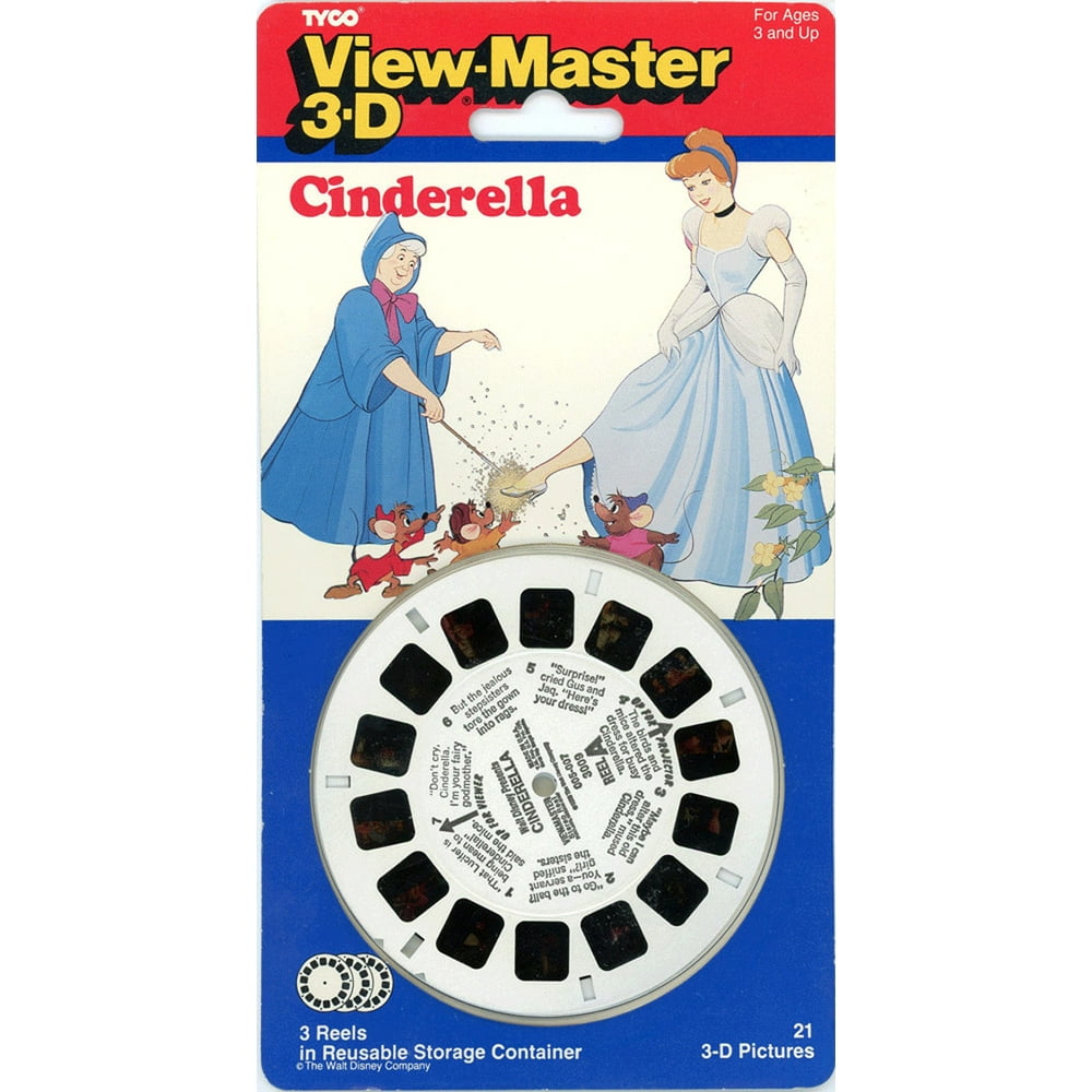 Classic ViewMaster Disney's Cinderella - 3Reels, 21 3D images - Walmart.com - Walmart.com